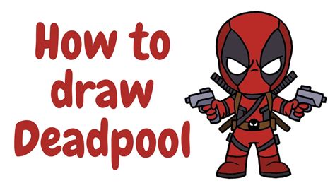 How To Draw Deadpool Step By Step Hand Of Art