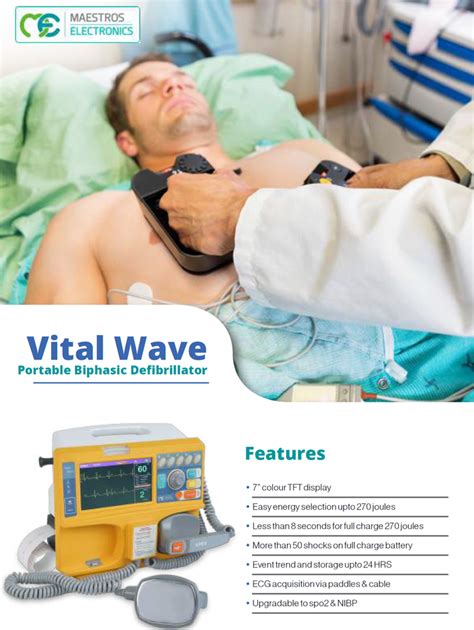 Biphasic Defibrillators Bi Phasic Defibrillator Model Name Number Vutal Wave At Best Price In