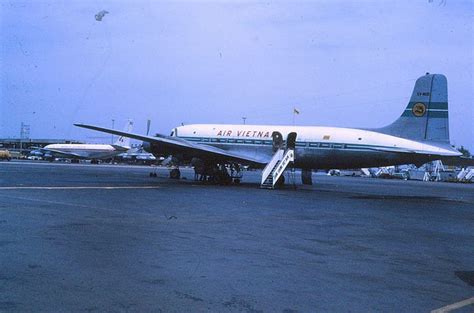 Air Vietnam Dc4 Or Dc6 Aircraft In Saigon To Dalat 1971 Dc 6 Photos