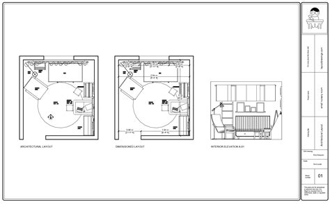 Small Nursery Room Pdf Layout Drawings
