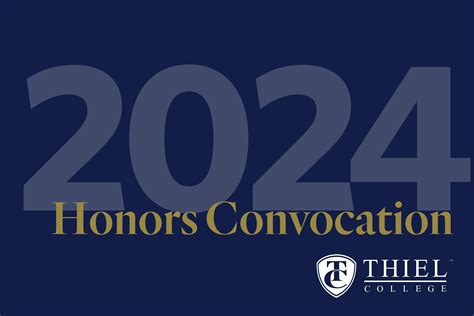 2024 Honors Convocation Program By Thiel College Issuu