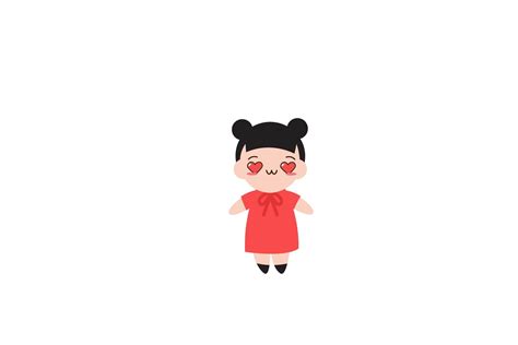 Cute Characther Girl Graphic By Crediative Labs · Creative Fabrica