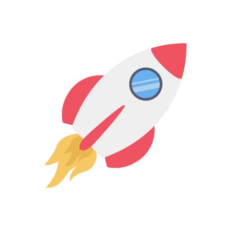 Rocket Free Transportation Icons