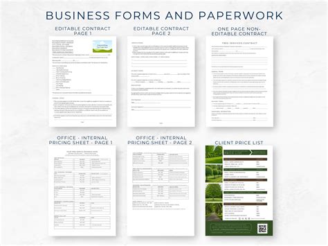 Tree Service Contract Tree Cutting Invoice Tree Trimming Social Media Post Templates Arborist