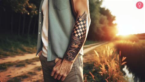 8 Best Checkered Flag Tattoo Ideas Design For Men And Women