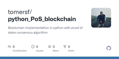 Github Tomersfpythonposblockchain Blockchain Implementation In