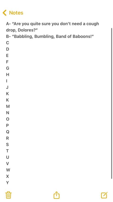 B Is For “babbling Bumbling Band Of Baboons” Now C Rharrypotter