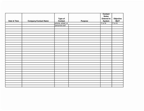 Call Back List Template Elegant Time Spreadsheet Template Spreadsheet