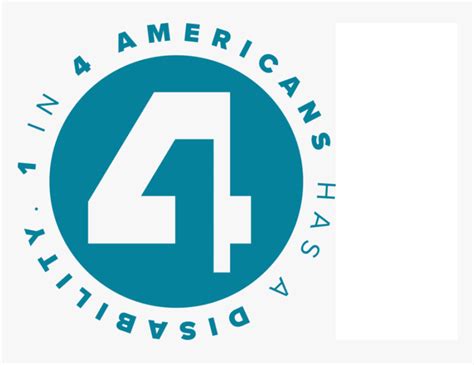1 In 4 Adults Have A Disability Circle Hd Png Download Kindpng