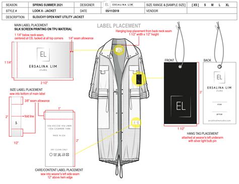 Professional Tech Pack For Knit And Woven Jacket Behance