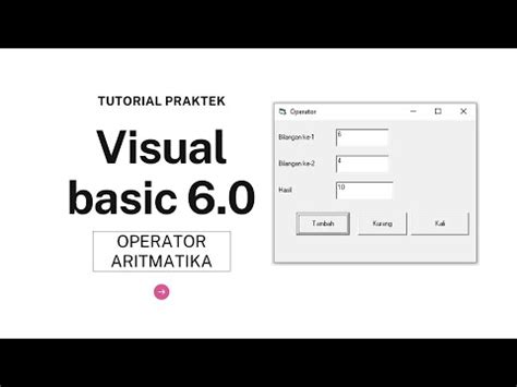 Visual Basic Tutorial Operator Aritmatika YouTube