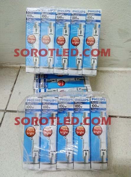 Lampu Halogen Philips 100watt Plusline Toko Sorot Led