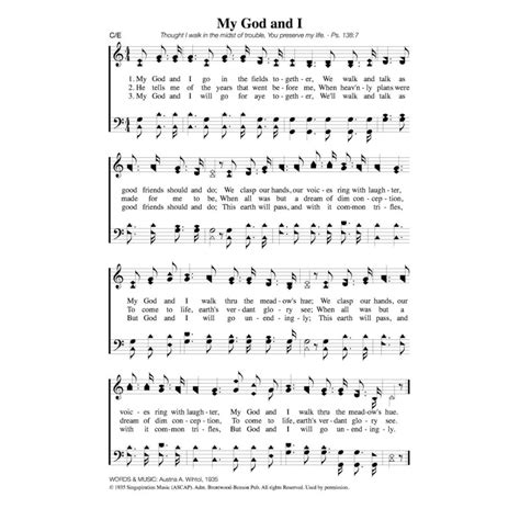 My God And I Pdf Song Sheet