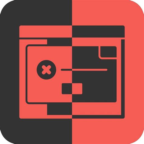 Error Red Inverse Icon 39528198 Vector Art At Vecteezy