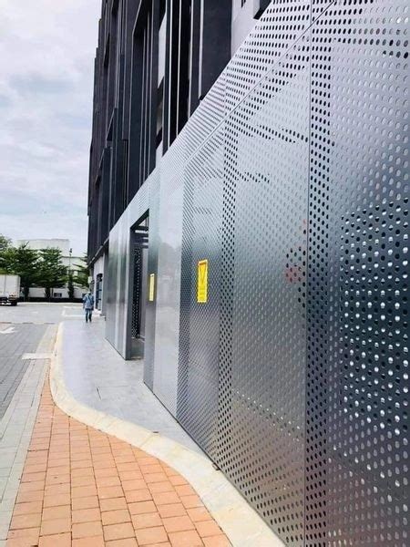 Modern Aluminium Perforated Facade Panel Series Pp Aluminium Perforated Panel Perforated