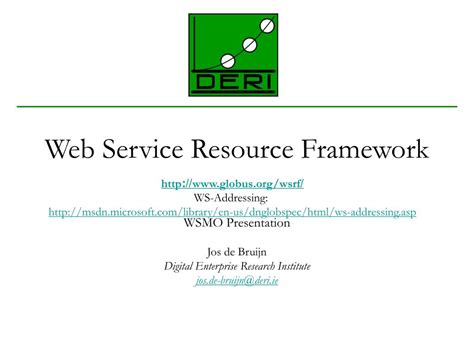 ppt web service resource framework powerpoint presentation free