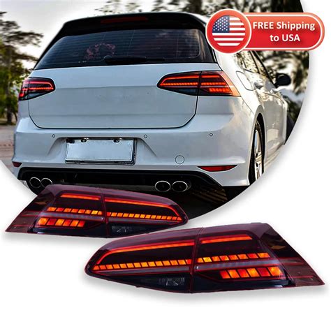 Car Lights For Vw Golf Mk7 Golf75 Tsi Tdi 2013 2019 Led Projetor Tail