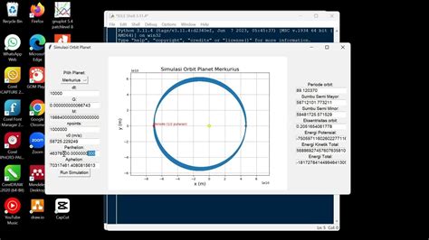 Simulasi Orbit Planet Python Tutorial Run Program Youtube