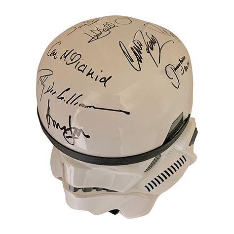 Star Wars Cast Signed Stormtrooper Helmet Autograph Authentic