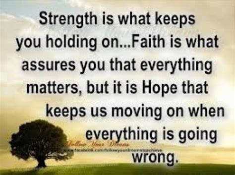 Strength Faith And Hope Inspirational Quote Danh Ngôn Tình Bạn Lời