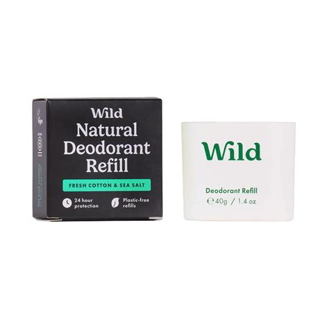 Wild Deodorant Mens Refill Fresh Cotton And Sea Salt Oh Yes