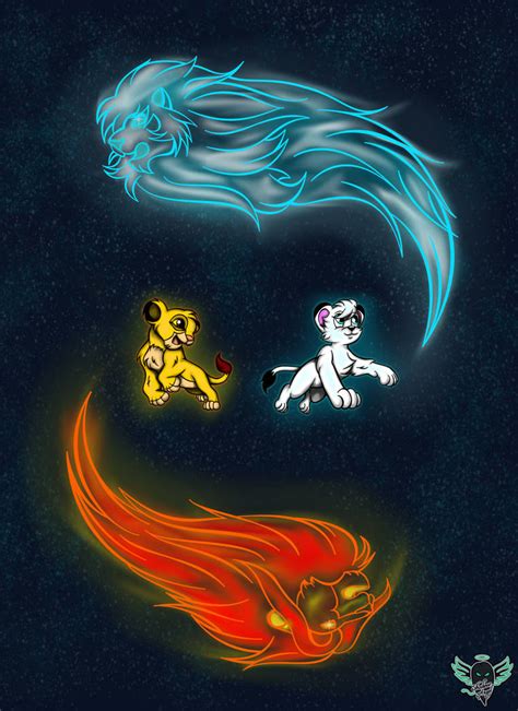 Kimba Simba Yin Yang By Shadowangel31 On Deviantart