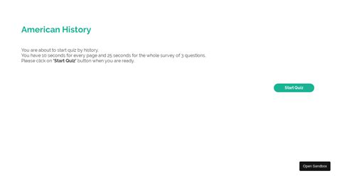 Survey React Examples Codesandbox