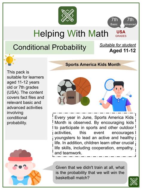 Conditional Probability Worksheets