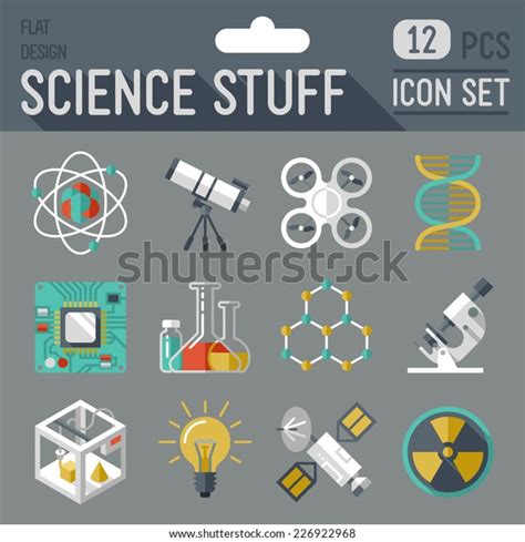 Flat Design Atom Structure Stock Photos Images Shutterstock