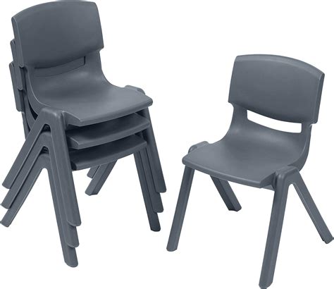 Purpeak 12 Pcs Plastic School Stack Chair 10 Inch School