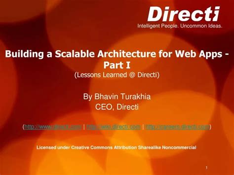 Ppt Building A Scalable Architecture For Web Apps Part I Lessons