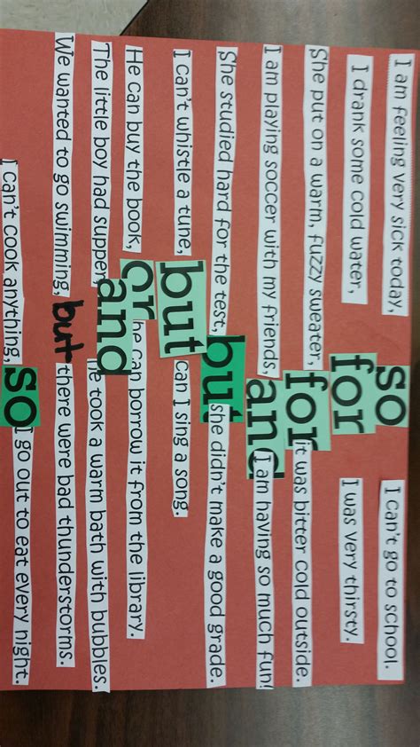 Coordinating Conjunctions And Compound Sentences Artofit