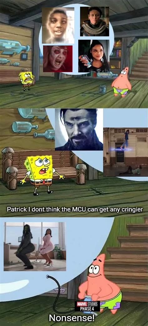 Spongebob Marvel Cringe My Gawd R Spongebobmemes