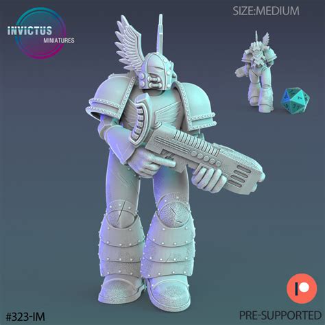 3d Printable Dark Knights Scout Set Alien Soldier Space Officer Cyberpunk Warrior Cosmic