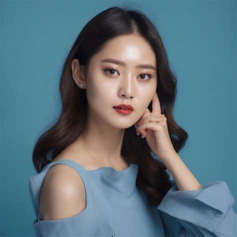 Premium Ai Image A Potrait Of Beautiful Chinese Girl Fashionable Style