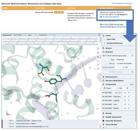 PDB Explore Mechanism And Catalytic Site Annotations
