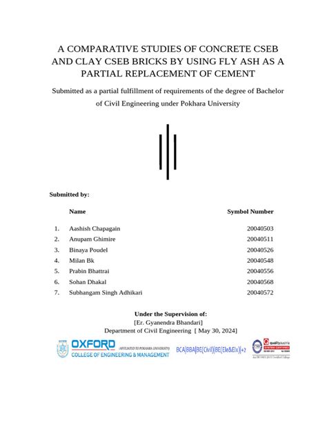 Final Year Project Thesis Sp Pdf Brick Concrete