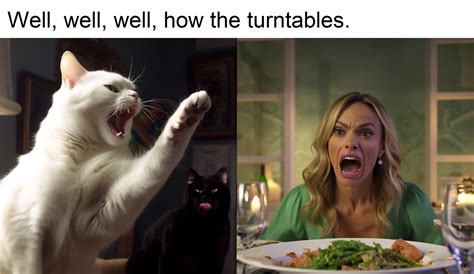 Lady Yelling At Cat Meme — Use