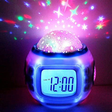 Led Star Projector Starry Night Light Projector With Led Alarm Clock