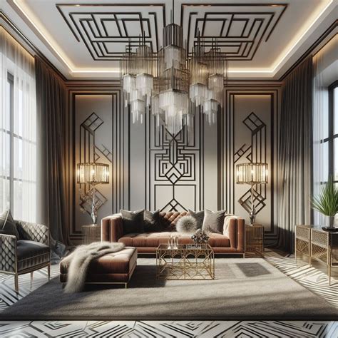 Art Deco Style Living Room Set