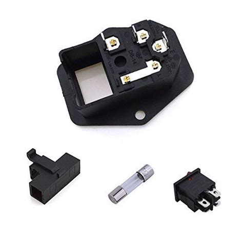 Iec Power Socket With Fuse Holder Ac 250v 10a Maker Store Pty Ltd