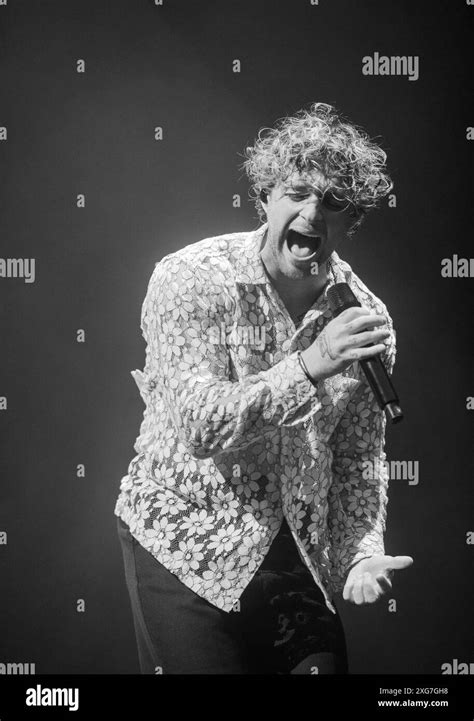 Singer Tom Grennan Performing Live On Stage At The Eden Project