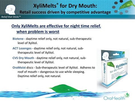 Ppt Orahealth Innovative Oral Care Solutions For Dry Mouth And Mouth