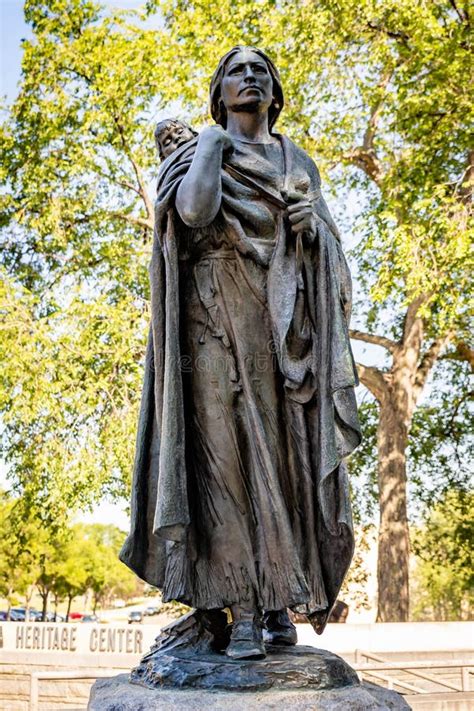 Sakakawea Statue In Bismarck North Dakota Editorial Photography Image