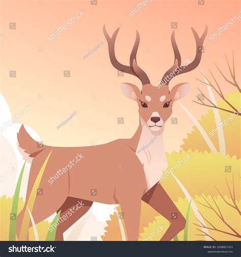 Gradient Wild Animals Vector Illustration Stock Vector Royalty Free