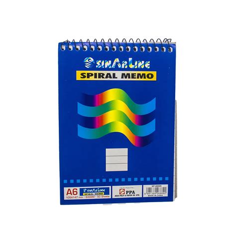 Sinarline Spiral Notebook 14x10cm