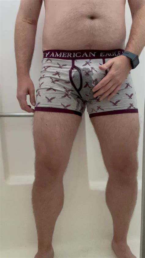 Pissing My Gray Boxer Briefs