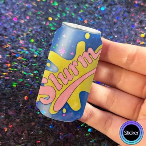 Futurama Sticker Slurm Soda Holographic Ebay