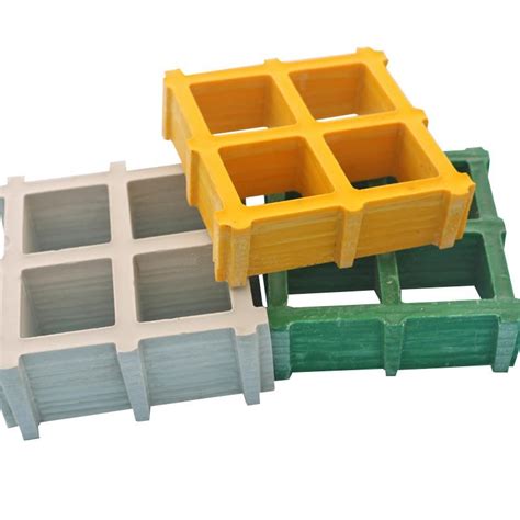 38x38x25mm Corrosion Resistant Frp Flooring Grating High Strength Fiberglass Deck Flooring Frp