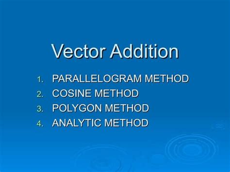 Real Life Application Of Vector Ppt